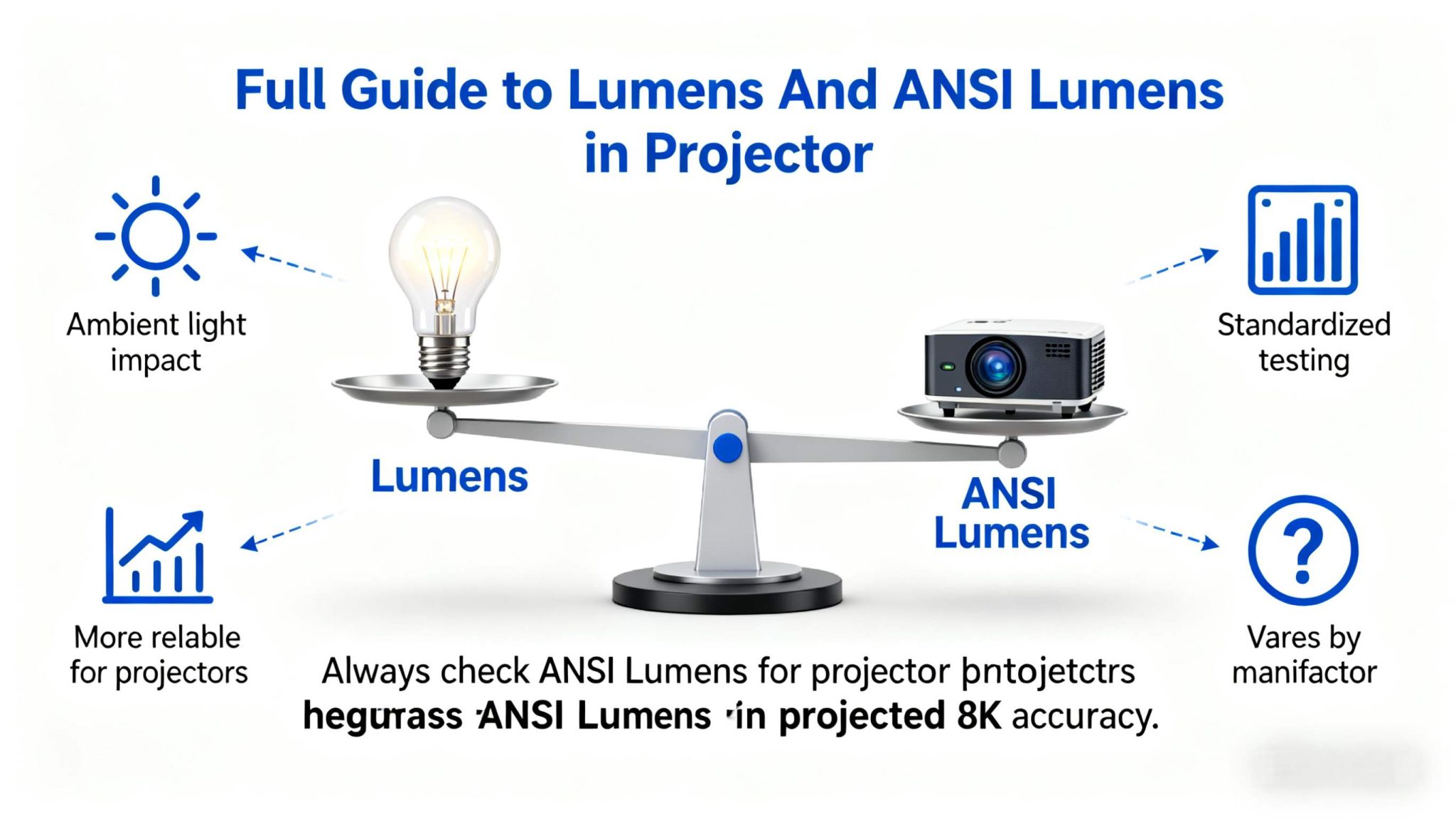Full Guide to Lumens And ANSI Lumens in Projector - Toumei Projector